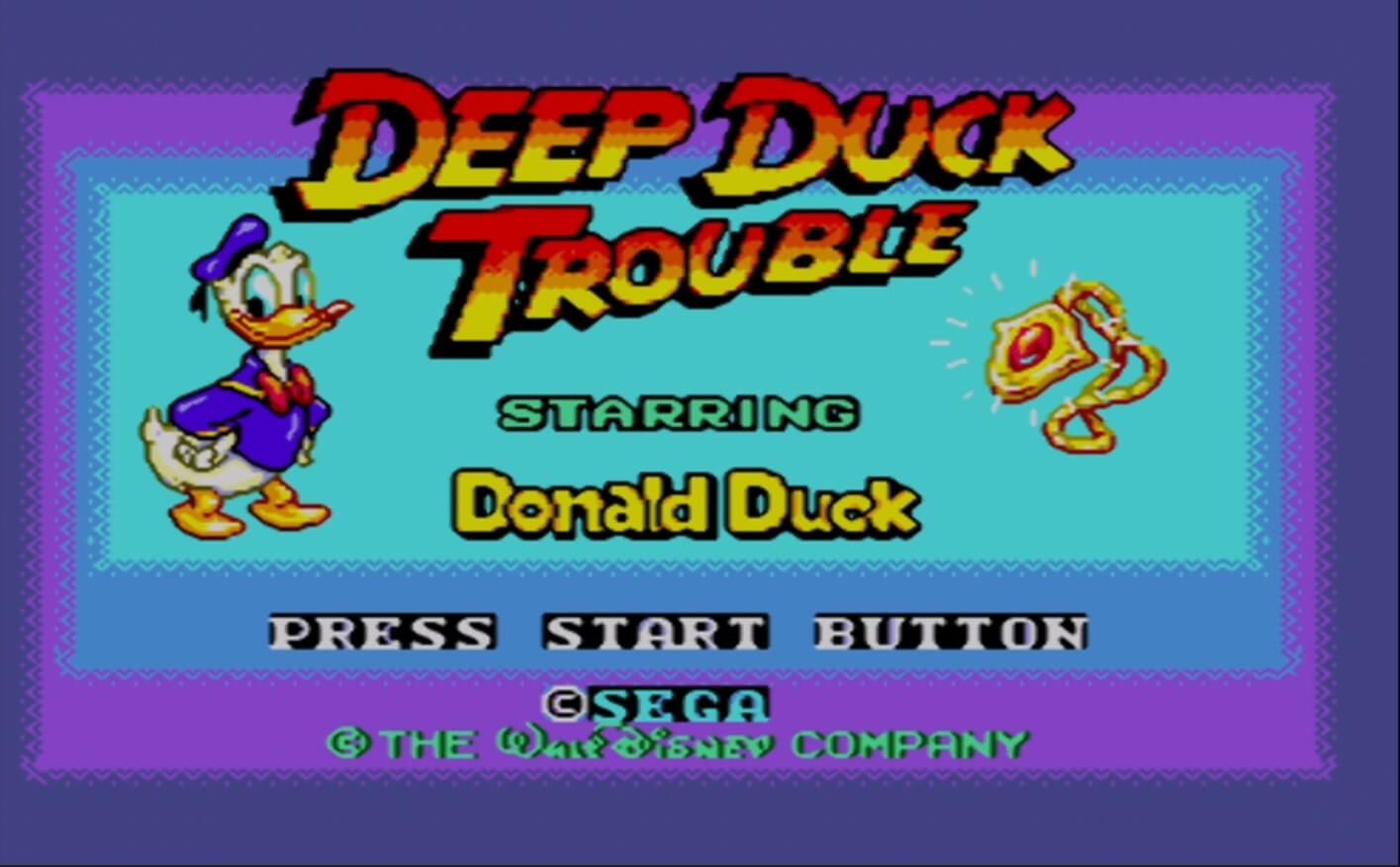 Deep Duck Trouble Starring Donald Duck | Sega Master System