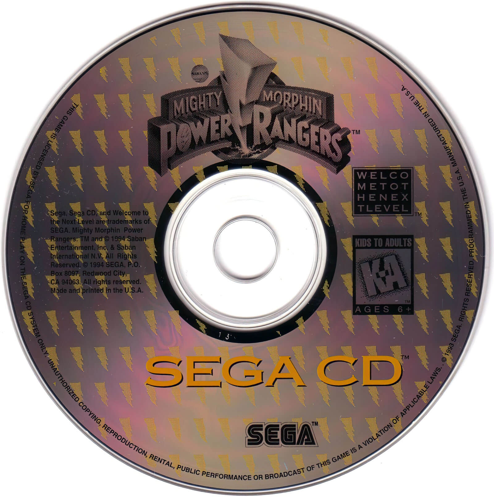 Mighty Morphin Power Rangers | Sega Mega-CD